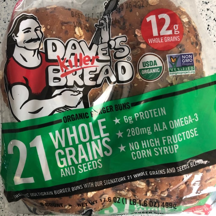 Dave's Killer Bread 21 Whole Grains and Seeds Burger Buns Review | abillion