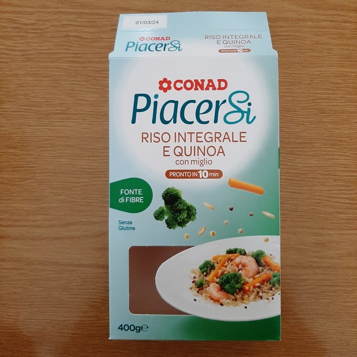 Piacersi | Conad Riso integrale e quinoa con miglio Review | abillion