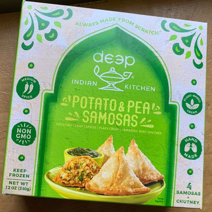 Deep Indian Gourmet Potato & Pea Samosas Review | abillion