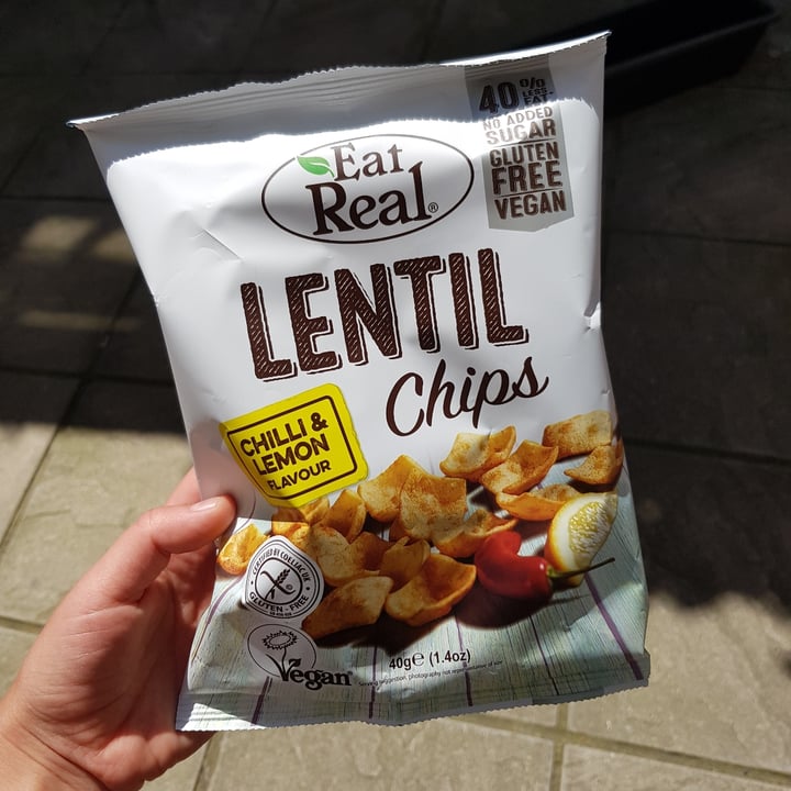 Eat Real Chilli and Lemon Lentil Chips Review | abillion