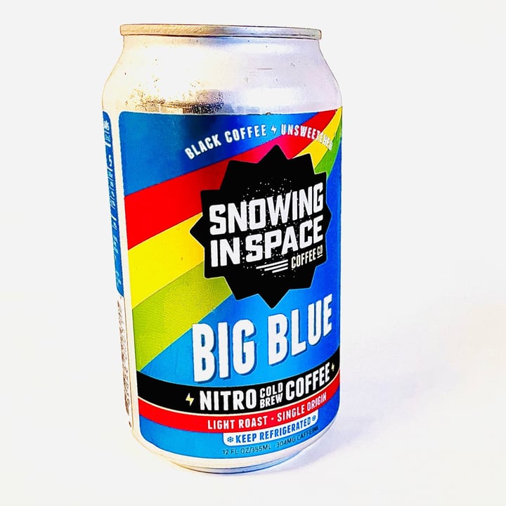 Snowing In Space Big Blue Nitro Brew Coffee Review | abillion