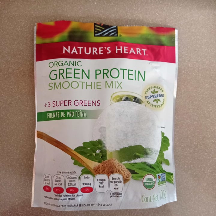 Nature's Heart Organic green protein smoothie mix Review | abillion
