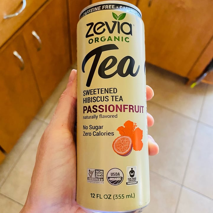 Zevia Organic Sweetened Hibiscus Passionfruit Tea Review | abillion