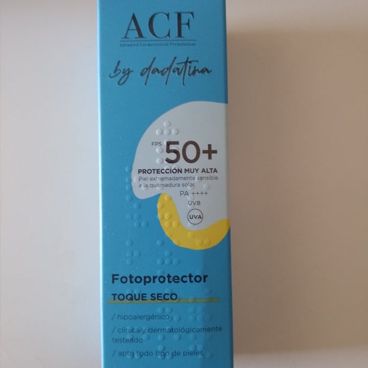 Protetor solar facial Acf By dadatina Review | abillion