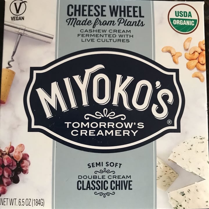 Miyoko's Creamery Double Cream Classic Chive Cashew Milk Cheese Review ...