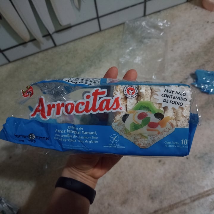 Arrocitas Galletas de Arroz Integral Yamani con Sesamo y Linaza, sin ...