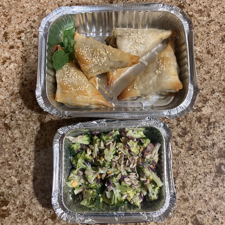 The Wake and Bake Lentil Phyllo Pies & Broccoli salad Review | abillion