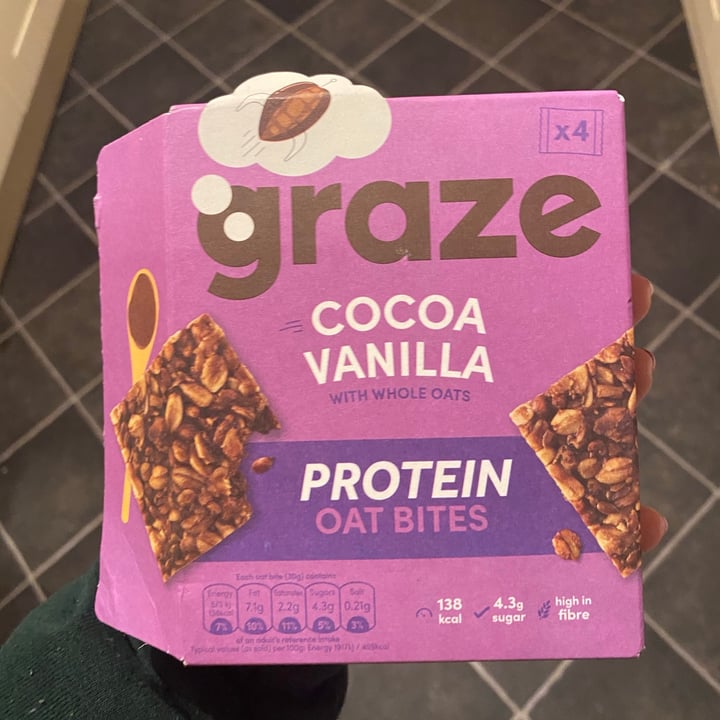 graze Cocoa vanilla protein oat bar Review | abillion