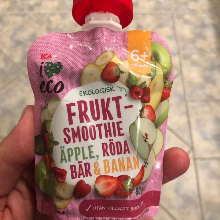 ICA Frukt-Smoothie Apple, Roda Bar & Banana Review | abillion