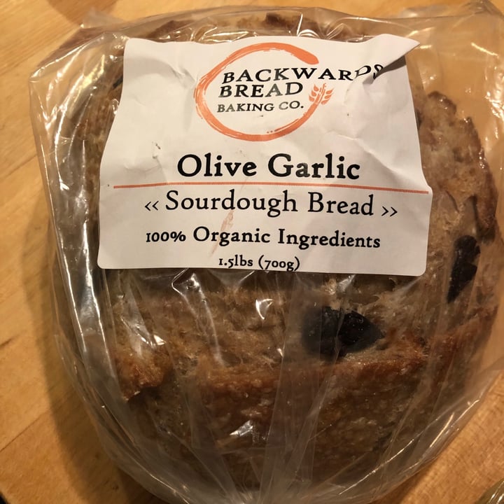 Backwards Bread Baking Co Olive Garlic Sourdough Bread Review | abillion