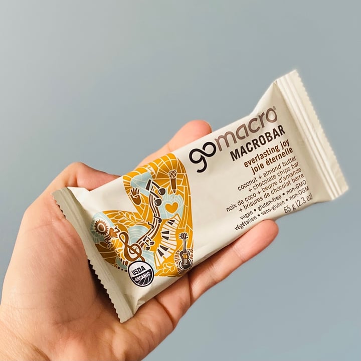 GoMacro Everlasting Joy - Coconut + almond butter + chocolate chip bar ...