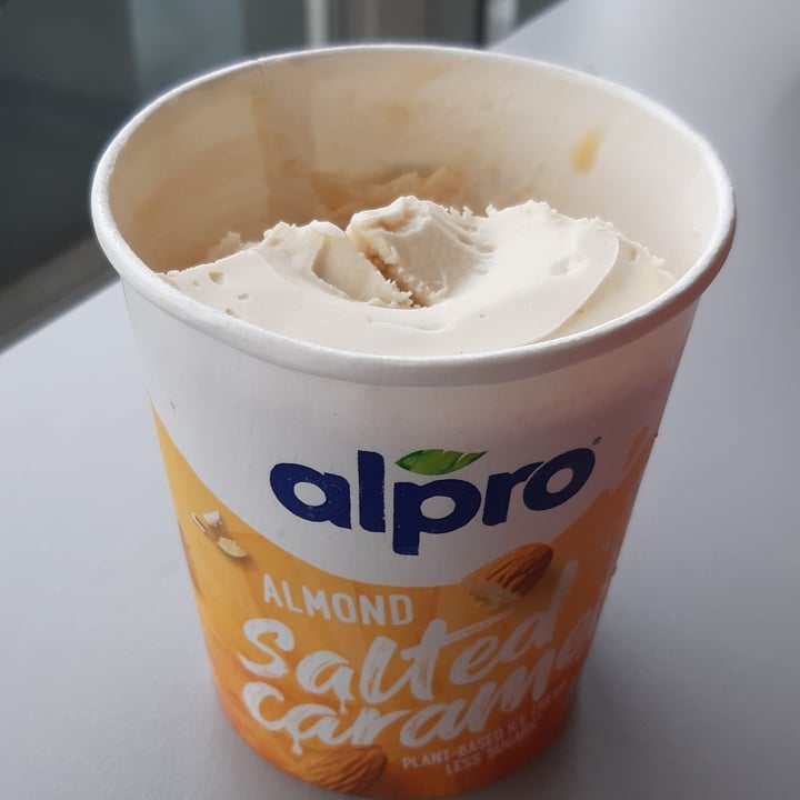 Alpro Almond Salted Caramel Ice Cream Review | abillion