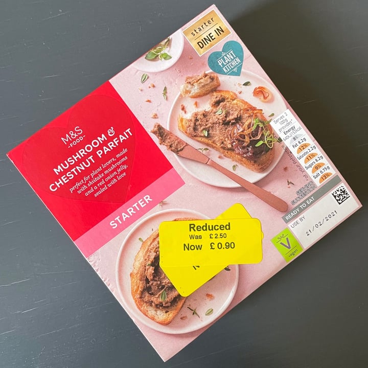 Marks & Spencer Food (M&S) Mushroom & Chestnut Parfait Review | abillion