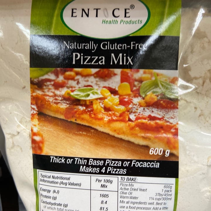 Entice Health Foods Gluten Free Pizza Base Review | abillion