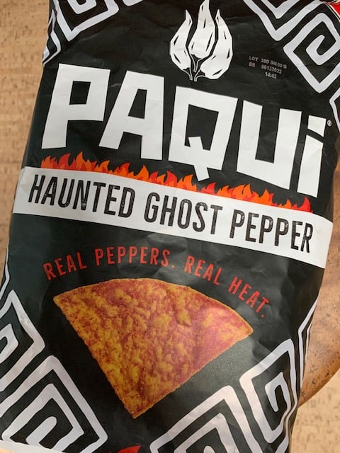 Paqui Chips Haunted Ghost Pepper Review | abillion