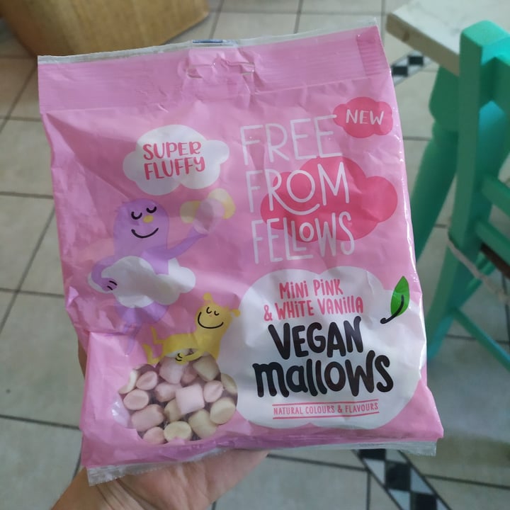 Free From Fellows Mini Pink & White Vanilla Vegan Mallows Super Fluffy ...