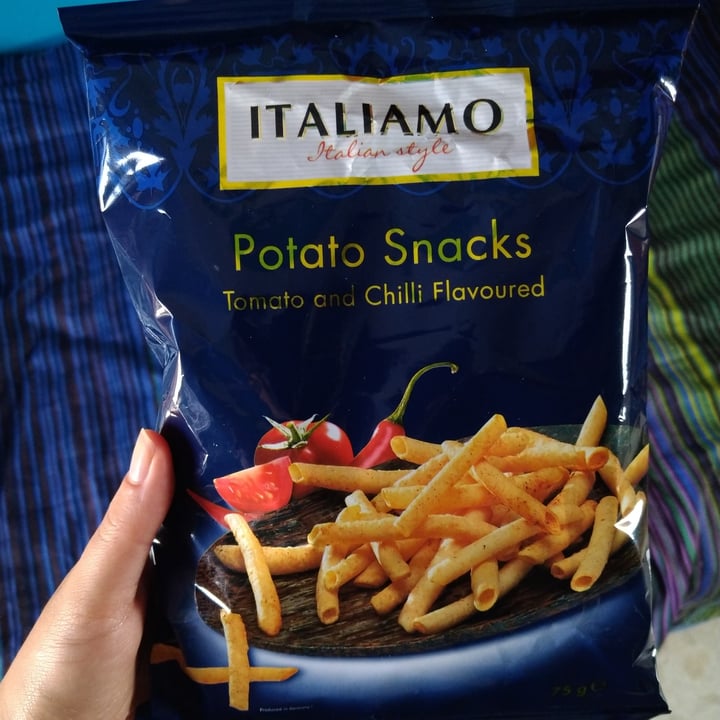 Italiamo Potato Snacks Tomato and Chilli Flavoured Review | abillion