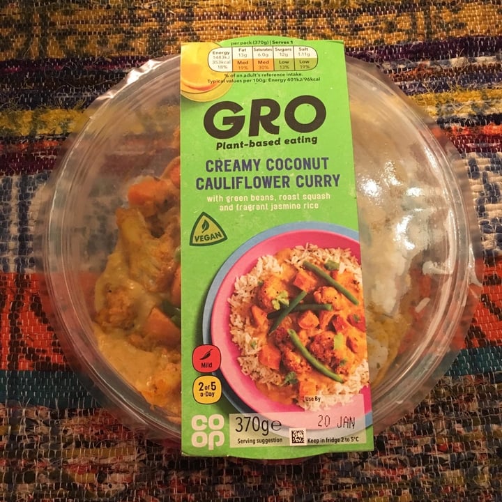 Coop Gro Creamy Coconut Cauliflower Curry Review | abillion