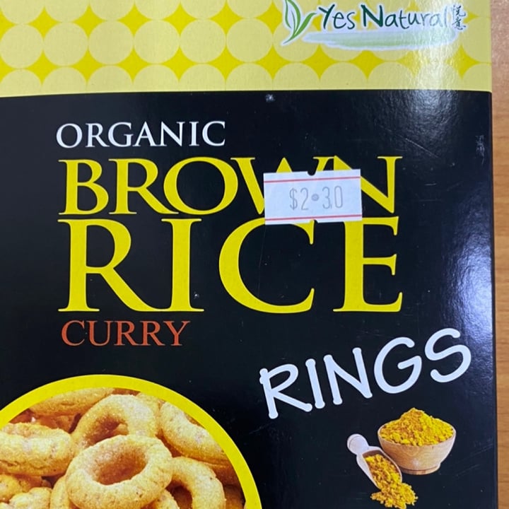 YES Natural Organic Brown Rice Rings CURRY Review | abillion