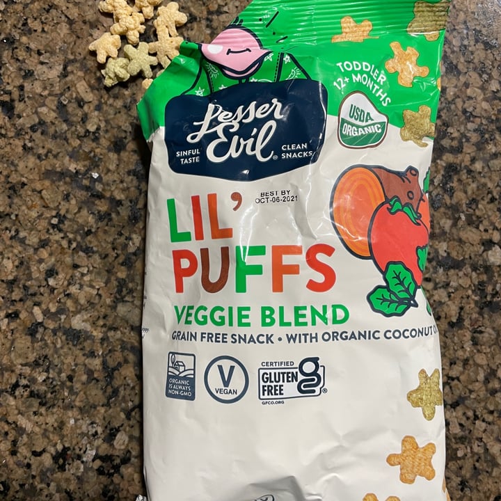 Lesser Evil Lil' Puffs - Veggie Blend Review | abillion