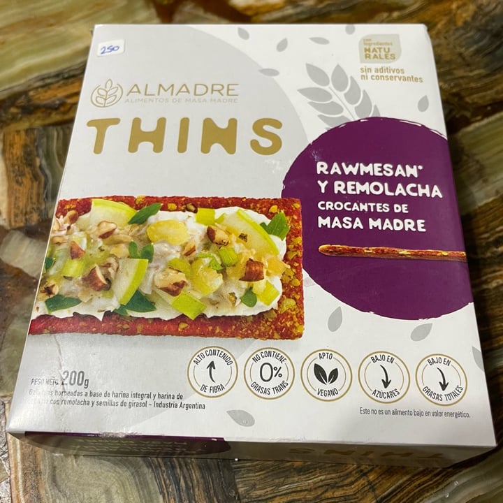 Almadre Thins rawmesan y remolacha Review | abillion