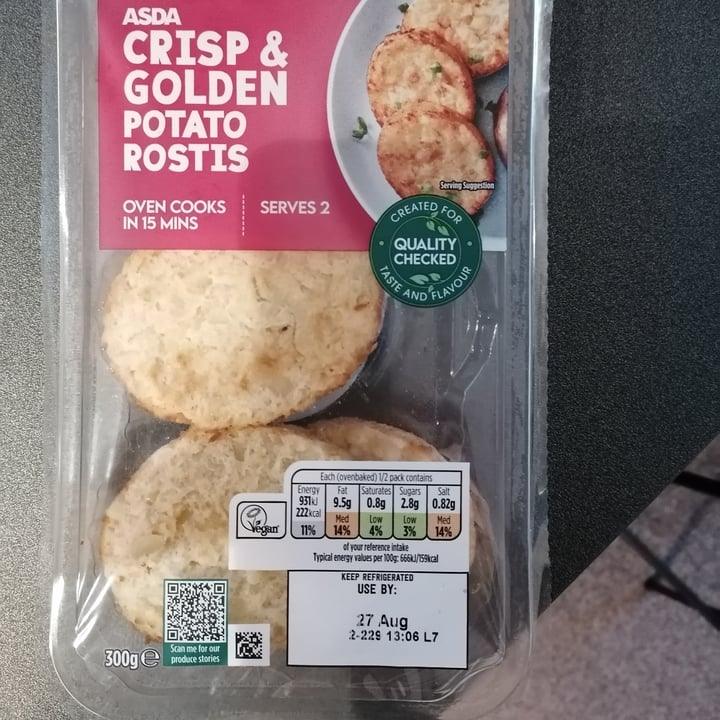 ASDA crisp and golden potato rostis Review | abillion
