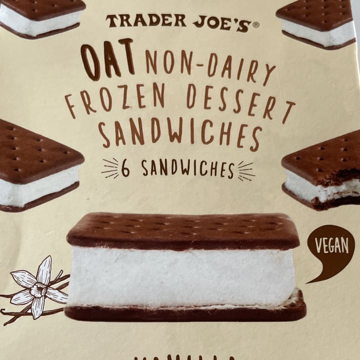 Trader Joe's Oat Non-dairy Frozen Dessert Sandwhiches Review | abillion