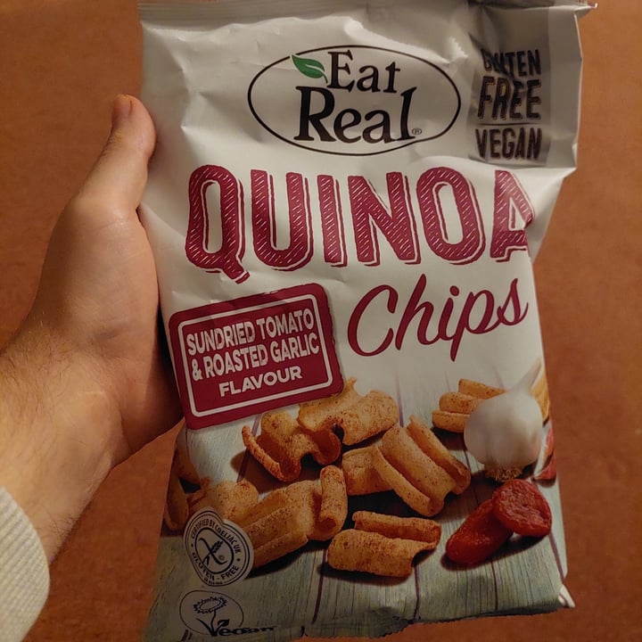 Eat Real Quinoa Sundried Tomato and Roasted Garlic crisps Review | abillion