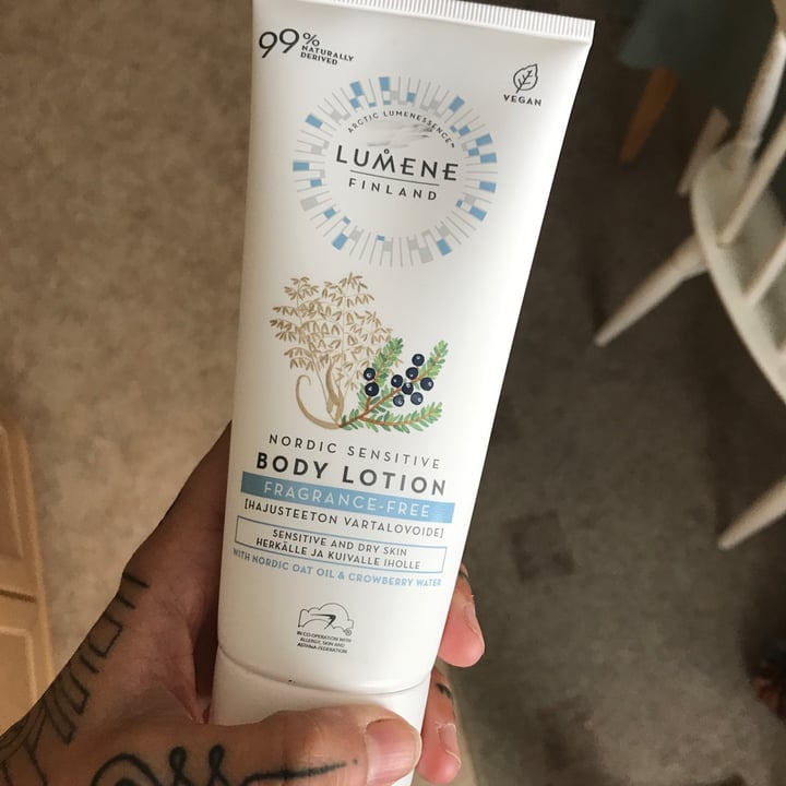 Lumene Nordic Sensitive Body Lotion Review | abillion