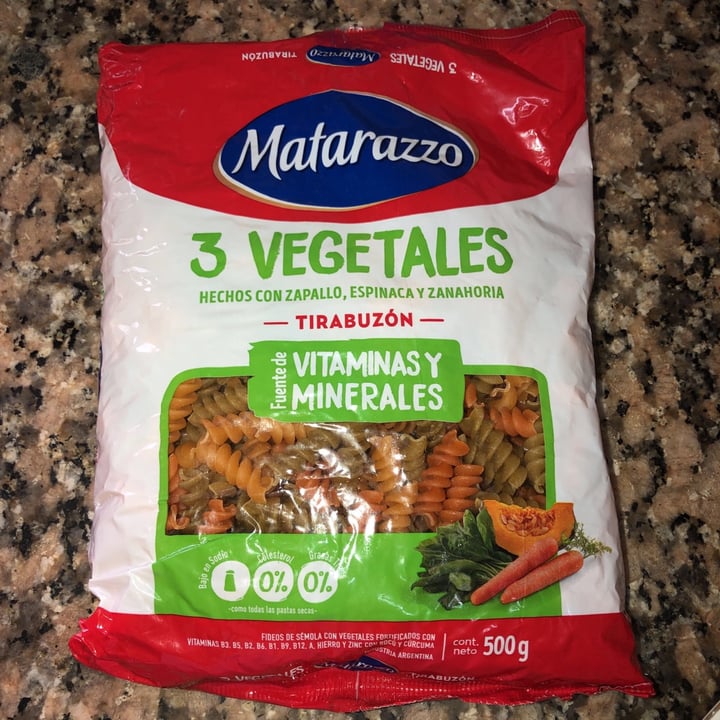 Matarazzo Tirabuzón de Tres Vegetales- Zapallo, Especina Y Zanahoria ...