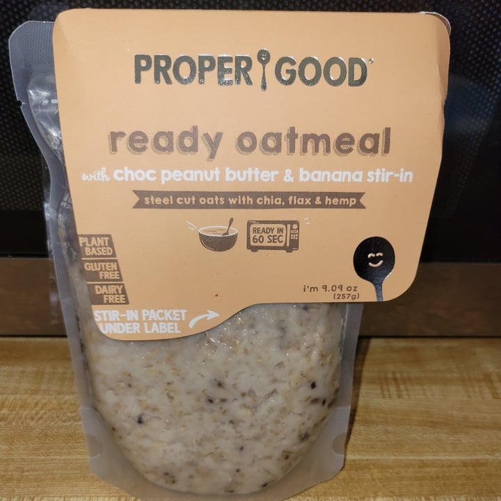 Proper good Ready Oatmeal with choc peanut butter and banana Review ...
