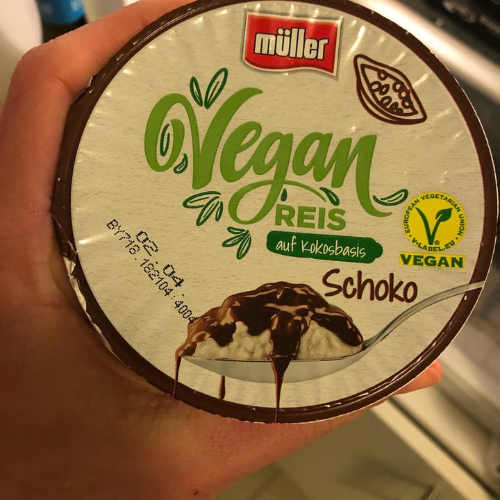 Müller Vegan rice milk chocolate Review | abillion