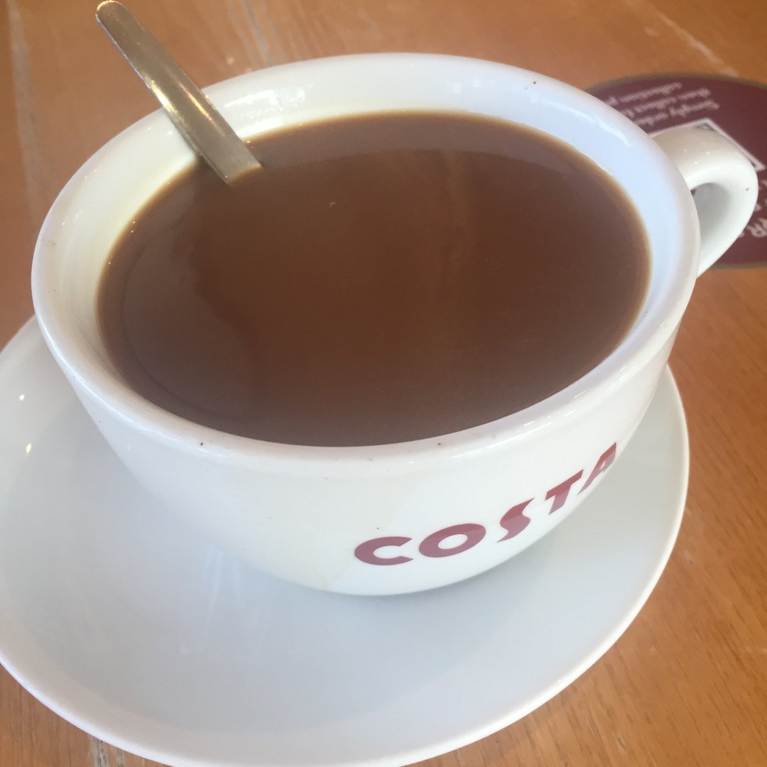 Costa Coffee Americano with soy milk and gingerbread syrup Reviews ...