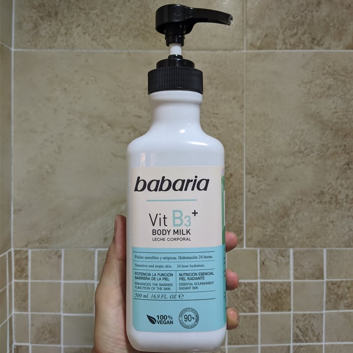 Babaria Bio Body milk Vit B3+ Review | abillion
