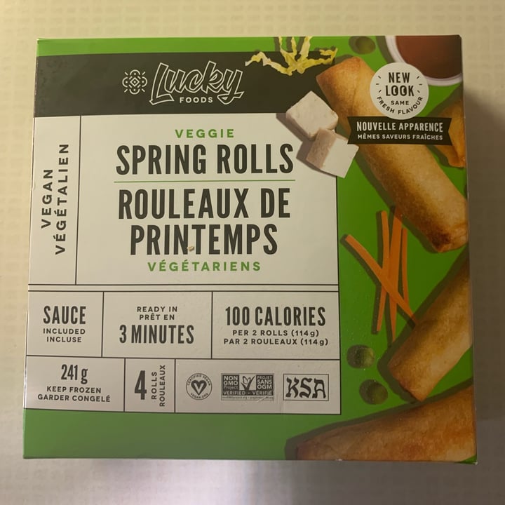 Lucky Foods Veggie Spring Rolls Review | abillion