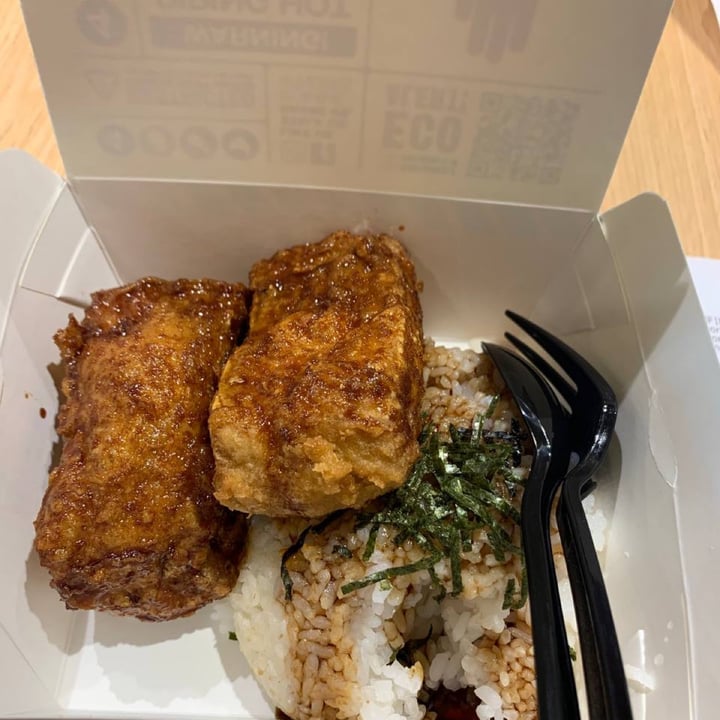 4 Fingers Crispy Chicken Changi, Singapore Tofu Rice Box Review | abillion