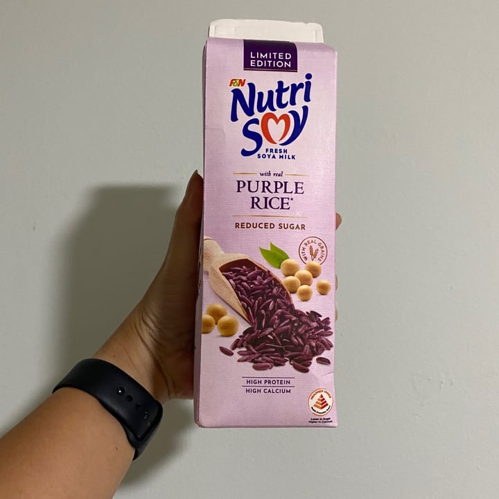 Nutrisoy Soy Milk with Purple Rice Reduced Sugar Review | abillion