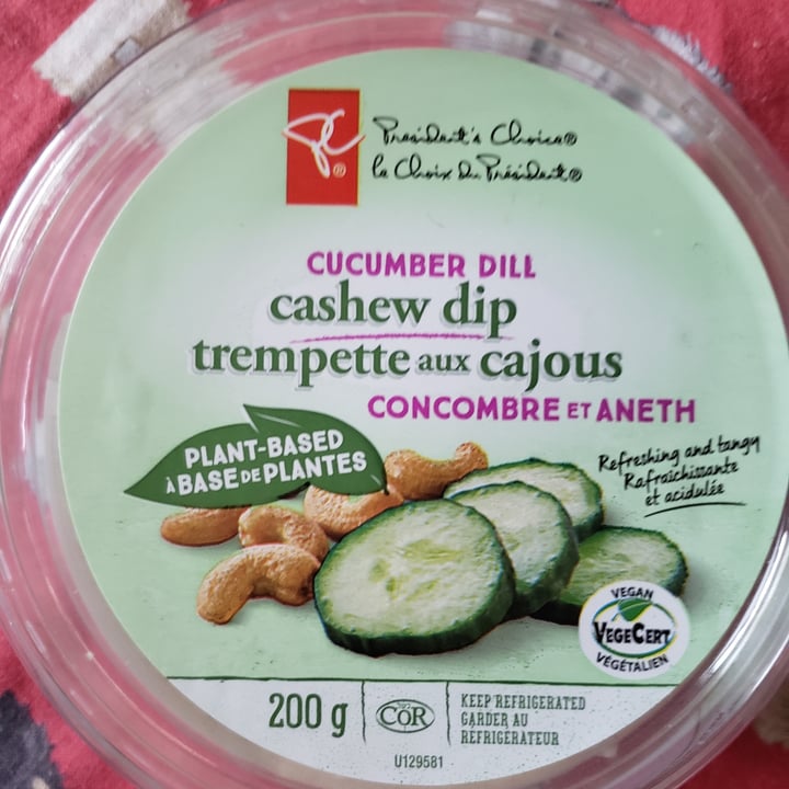 President's Choice Cucumber Dill Cashew Dip Review | abillion