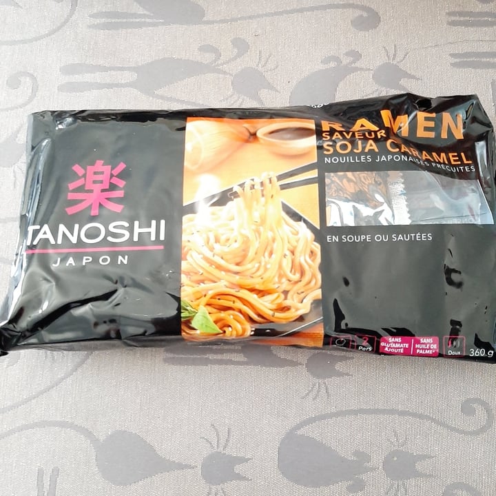 Tanoshi Nouilles ramen saveur soja caramel Review | abillion