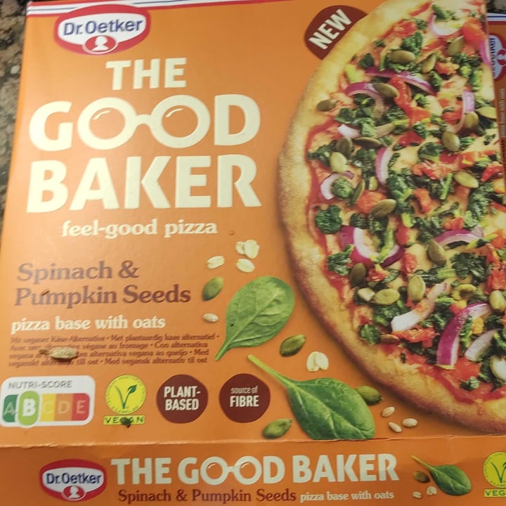 Dr. Oetker The Good Baker Feel Good Pizza Spinach & Pumpkin Seeds ...