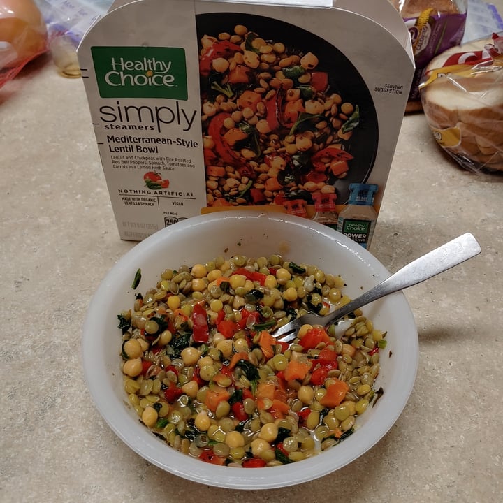 Healthy Choice Simply Steamers Mediterranean Style Lentil Bowl Review ...