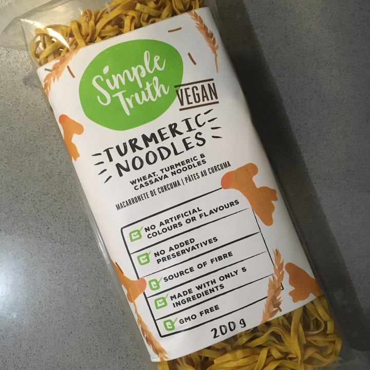 Simple Truth Turmeric pasta Review | abillion