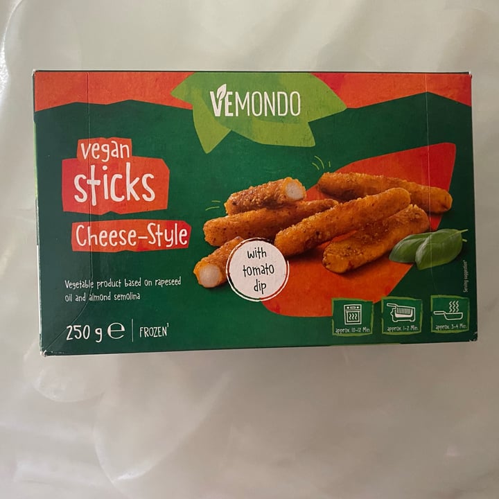 Vemondo Vegan sticks cheese style Review | abillion