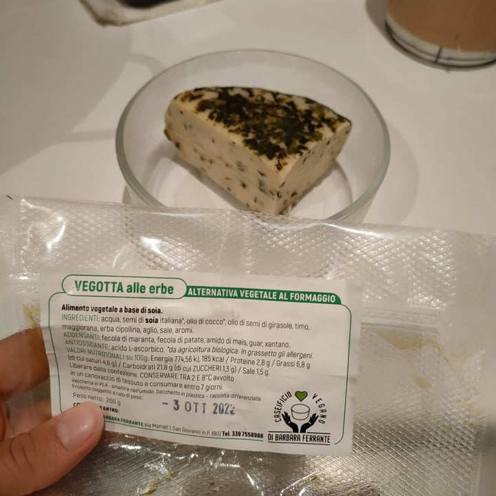 Caseificio Vegano di Barbara Ferrante Vegotta Alle Erbe Review | abillion