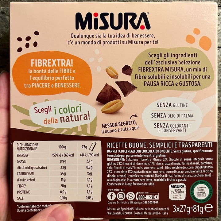 Misura Barrette avena, riso, mais, cioccolato Review | abillion