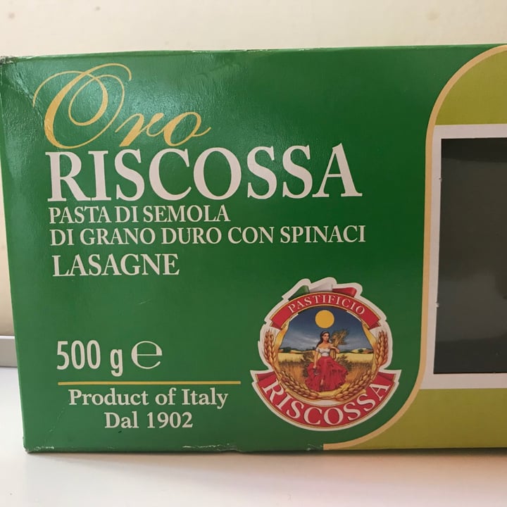 Riscossa Pasta di semola di grano duro con spinaci Lasagne Review ...