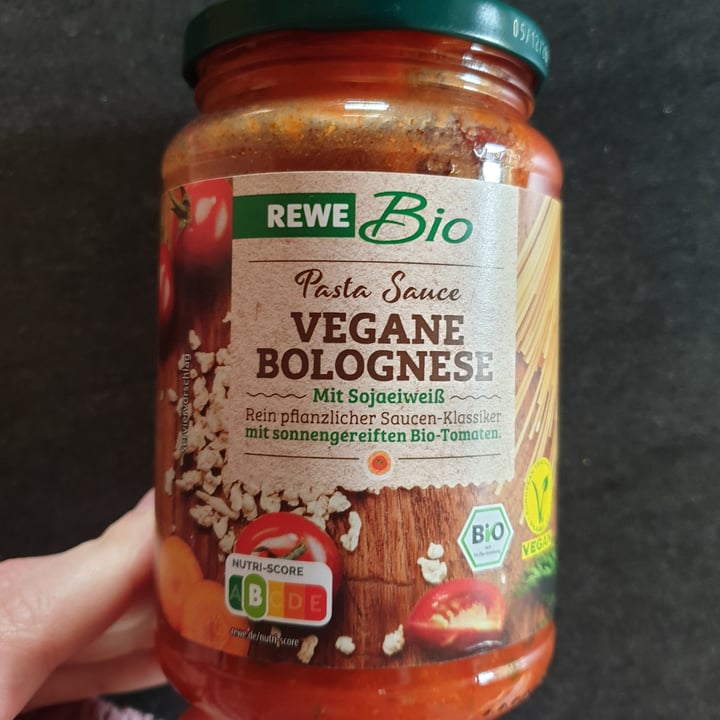 Rewe Bio Pastasauce vegane Bolognese Review | abillion