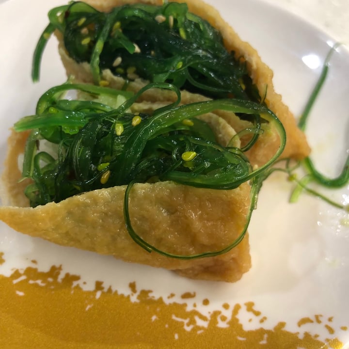 Saute Sushi Paya Lebar, Singapore Spicy seaweed Inari Review | abillion