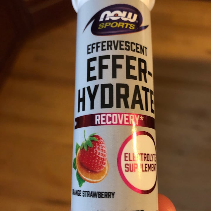Now Foods Effervescent effer-hydrate recovery orange strawberry Review ...