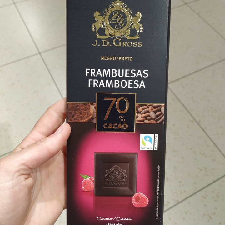 J. D. Gross Chocolate con Frambuesa 70% Review | abillion